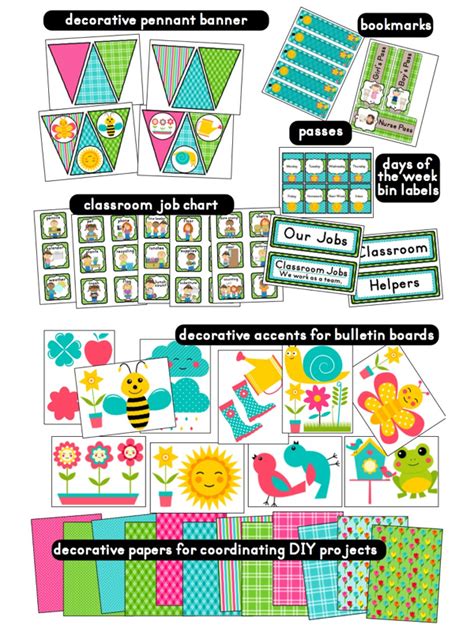 Garden Themed Classroom Ideas And Printable Classroom Decorations