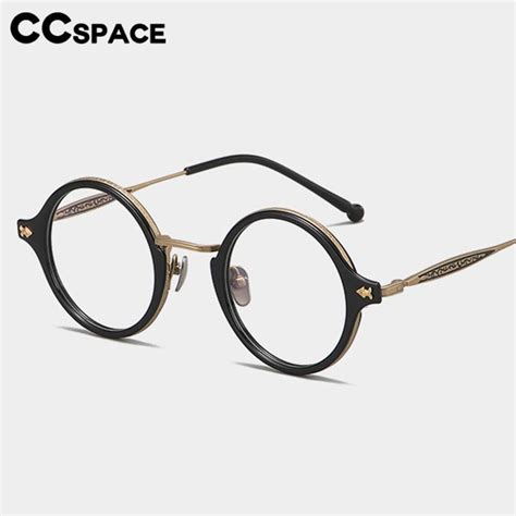 Ccspace Titanium Acetate Eyeglasses Fuzweb