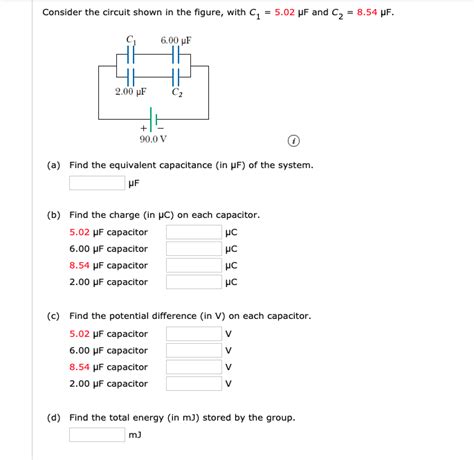 Solved Consider The Circuit Shown In The Figure With C Chegg