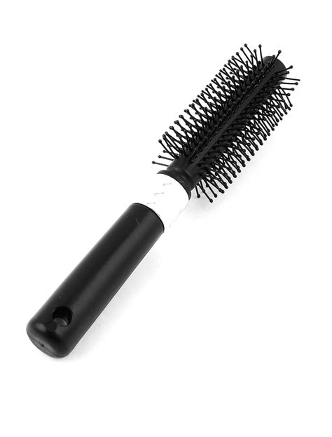 Plastic Handle Round Hairbrush Salon Styling Bristles Brush Curly Comb