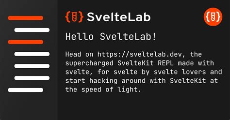 announcing sveltelab the supercharged sveltekit repl r webdev