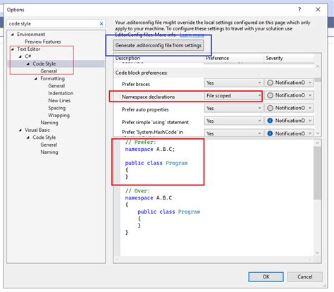 How To Set C File Scoped Namespaces As Default In Visual Studio