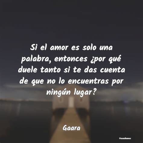 Si El Amor Es Solo Una Palabra Entonces