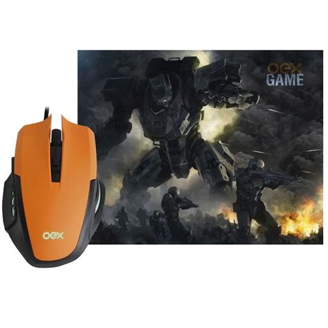 Kit Gamer Oex Game Clash Mouse Led Mousepad Pequeno Mc103 Kabum