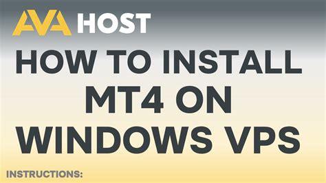 how to install mt4 on ava host windows vps ⋆ ava hosting