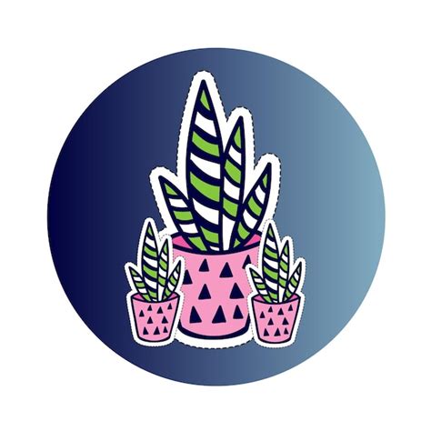 Premium Vector Cute Flower Pods Sticker Template