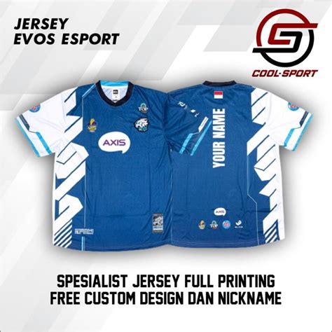 Jual Jersey Evos Terbaru 2023 Home Jersey Game Free Nickname Shopee