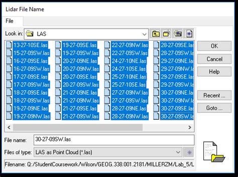 GEOG Remote Sensing Of The Environment Lab LiDAR Remote Sensing