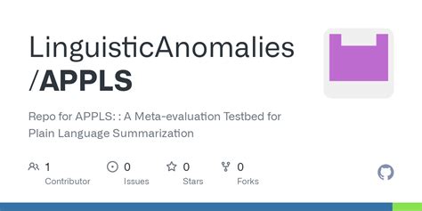 github linguisticanomalies appls repo for appls a meta evaluation