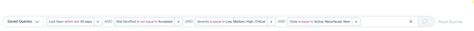 saved queries