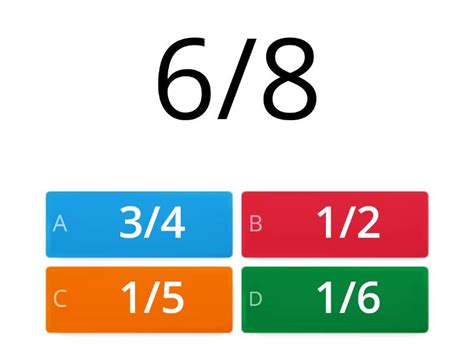 Simplifying Fractions Quiz