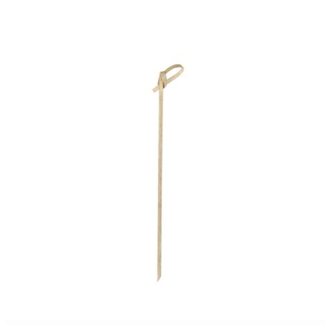 Bamboo Knotted Skewers 120mm Pack 250 Crisp Nclean Industrial