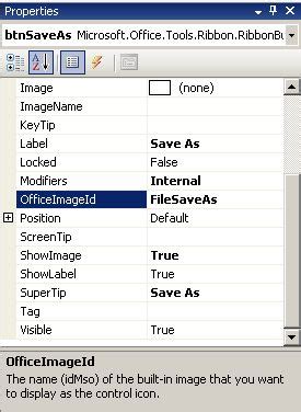 How To Assign Built In Office Icons To Your Vsto Ribbon Controls Experts Exchange