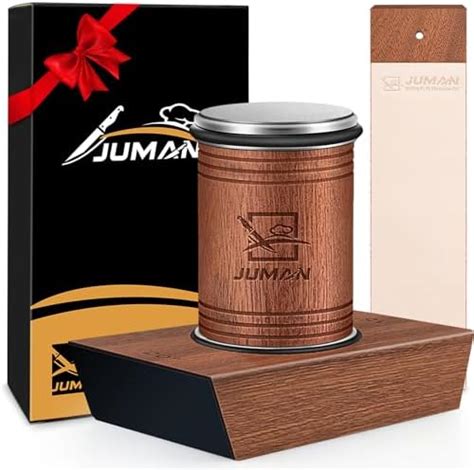 Juman Rolling Knife Sharpener Tool With Leather Strop Rolling Knife
