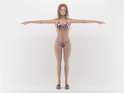 Naked Girl Animations Pack D Model By Noker