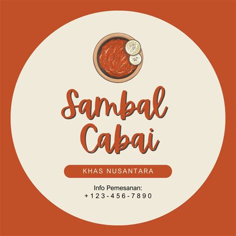 Gratis Desain Contoh Sambal Canva