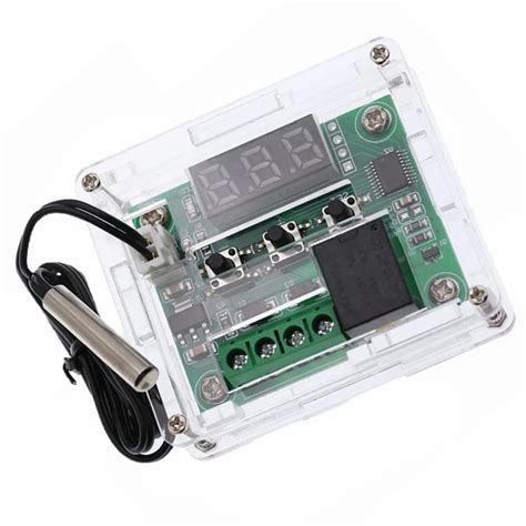 w1209 temperature control switch with acrylic housing 3 digit display