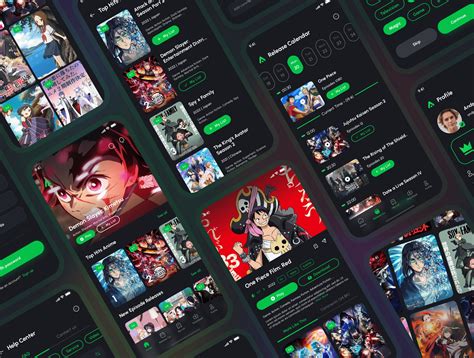 130个动漫流媒体视频播放app Ui Kit界面素材 果觅网（gooodme）