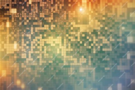 Premium Photo Censor Blur Effect Texture Abstract Digital Mosaic