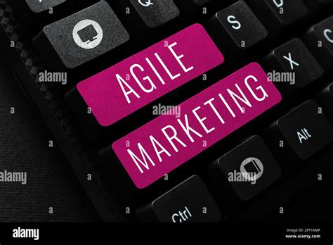 Writing Displaying Text Agile Marketing Concept Meaning Focusing Team
