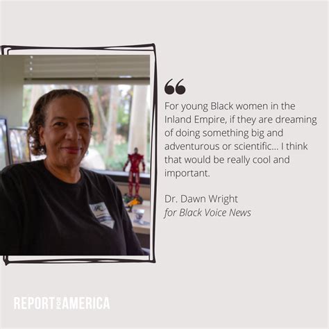 Dr Dawn Wright Made History This Report For America