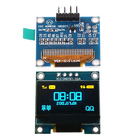 SCHEDA SCHERMO MODULO Display OLED IIC SPI Serie 4 Pin VCC GND SCL SDA