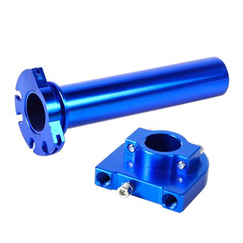 Right 7 8 Aluminum Hand Grips Throttle Tube Fit For Sport Motocross