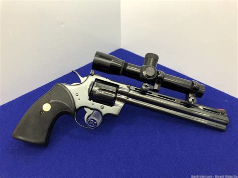 Sold 1983 Colt Python Silhouette 357 Mag Blue 8 Ultra Rare Scoped