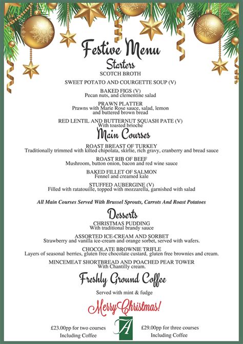 Traditional English Christmas Dinner Menu A Traditional Christmas My
