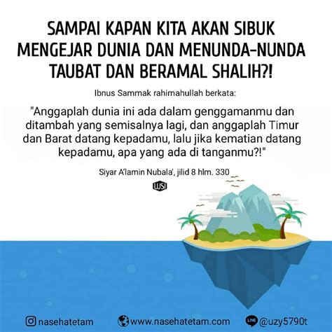 SAMPAI KAPAN KITA AKAN SIBUK MENGEJAR DUNIA DAN MENUNDA NUNDA TAUBAT