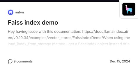 Faiss Index Demo