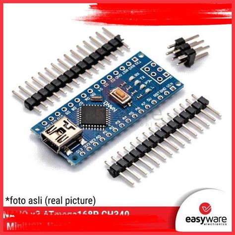 Jual Easy Nano V3 Atmega168p Ch340 Arduino Nano Compatible Nano Atmega168 Shopee Indonesia