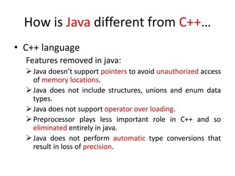 Introduction To Java Ppt
