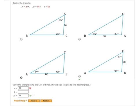 Solved Sketch The Triangle Chegg Com