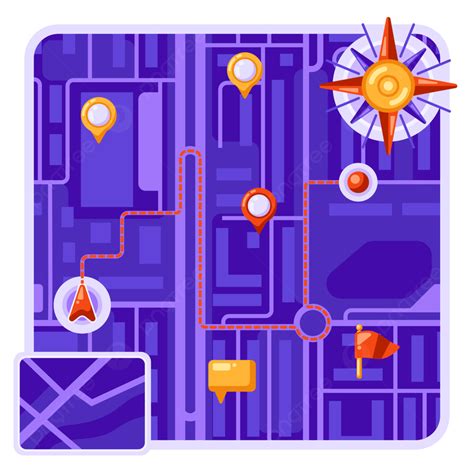 City Map Abstract Background Design With Markers And Flags Buildings