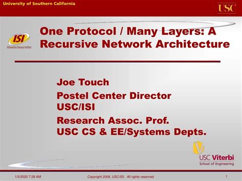 Ppt Recursive Network Architecture Rna One Protocol Many Layers