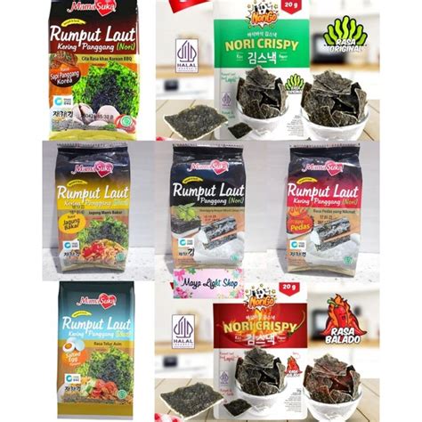 Jual Snack Seafood Nori Cripy Mamasuka Rumput Laut Garing Ikas Cris