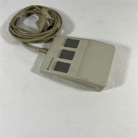 Vintage Logitech 3 Button Mouse Model C7 Tested 4614616714
