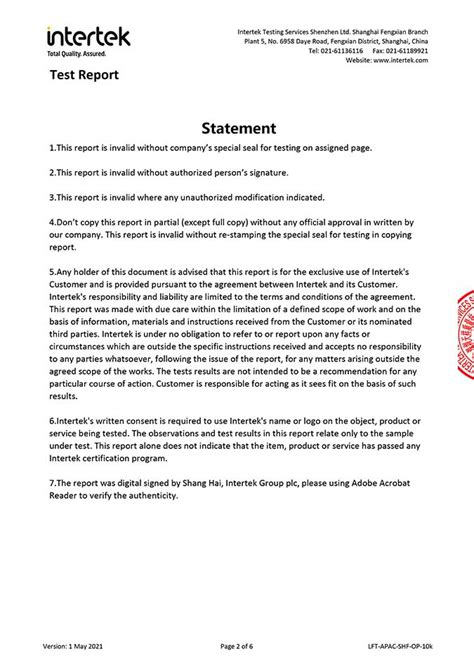 Material Test Report Anhui Fencemaster Outdoor Products Co Ltd