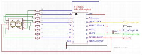 I2c 7 Segment Display With Attiny85