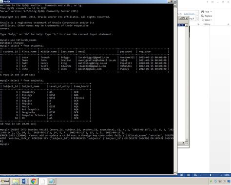 Mysql How Can I Populate A Table With A Foreign Key Database