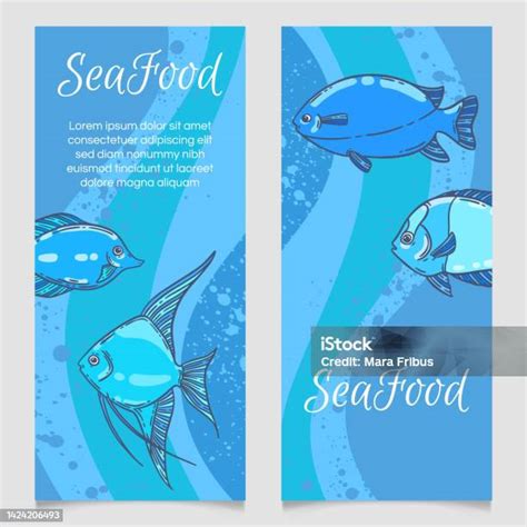 해산물 레스토랑 메뉴 템플릿 손으로 그린 생선 벡터 일러스트레이션 모형 낙서 드로잉에 대한 스톡 벡터 아트 및 기타 이미지 낙서 드로잉 낚시 단일 객체 Istock