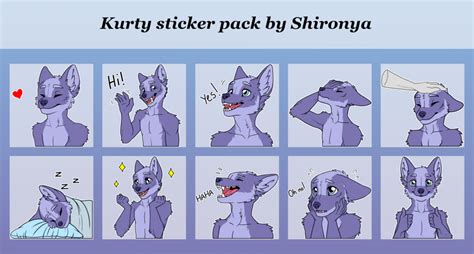 Kurty Telegram Sticker Pack — Weasyl
