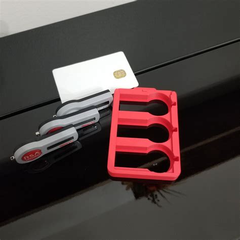 Id Badge And Triple Rsa Token Holder Secure Token Holder — Naegle