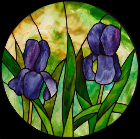 81 Best Stained Glass Iris Images On Pinterest Stained Glass