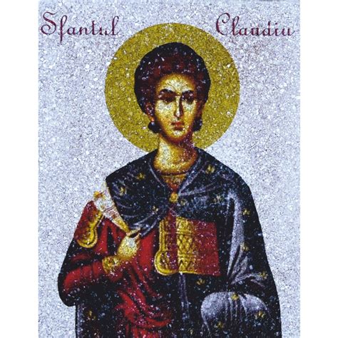 Icoana Pe Coaja De Ou Sfantul Claudiu Ecoart Movement Suport De