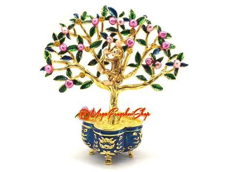 Feng Shui Peach Tree With Magic Monkey