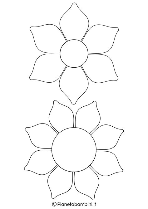 81 Sagome Di Fiori Da Stampare E Ritagliare Fiori Da Stampare