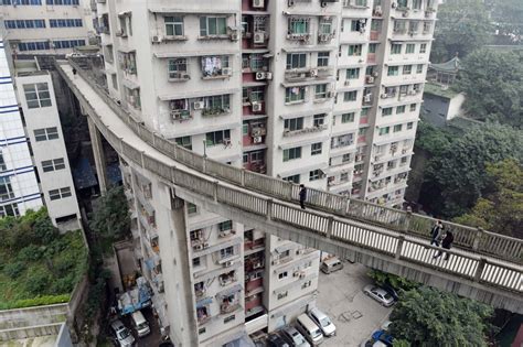 40 Meter High Overpass In China That Can Take Pedestrians From One