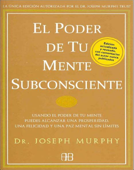 Pdf El Poder De La Mente Subconsciente Joseph Murphy 1ra Edición